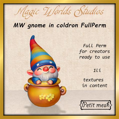 Second Life Marketplace Mw Gnome In Coldron Fullperm