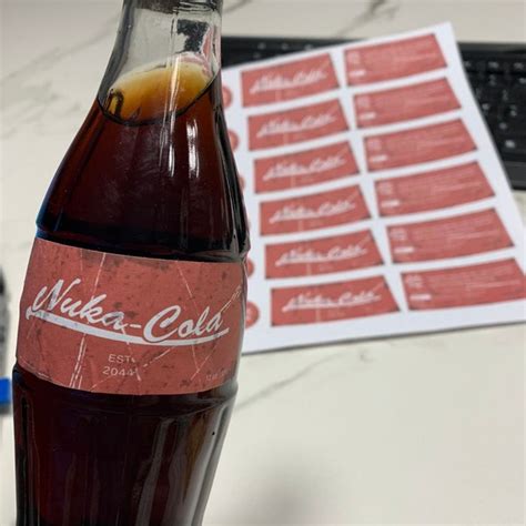 Nuka Cola Label Fallout Inspired For Fans Pdf Label Printable Digital