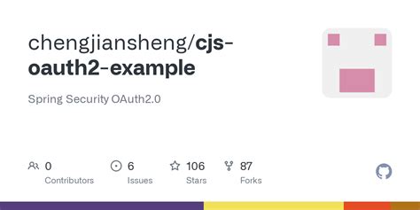 GitHub Chengjiansheng Cjs Oauth2 Example Spring Security OAuth2 0