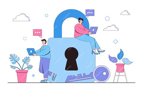 Premium Vector Cyber Security Vector Illustration Concept With