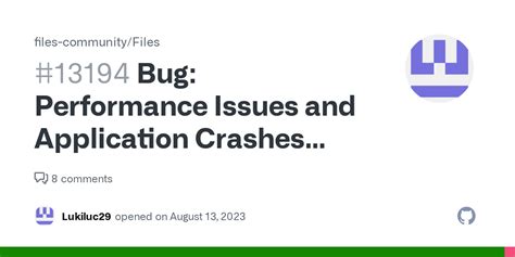 Bug Performance Issues And Application Crashes After Update 25220