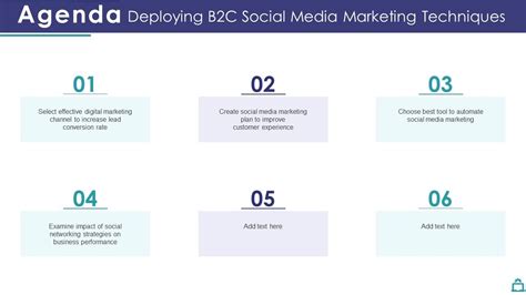 Agenda Deploying B2c Social Media Marketing Techniques Download Pdf