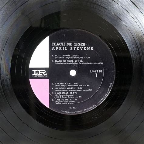 Yahooオークション モノラル盤 April Stevensteach Me Tigerimper