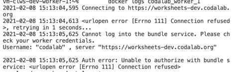 Workers Should Re Try Authorization With Bundle Service · Issue 3249 · Codalabcodalab