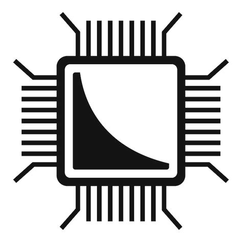Premium Vector Nanotechnology Pc Microchip Icon Simple Illustration Of Nanotechnology Pc