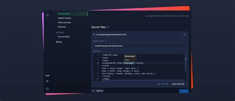 Introducing ConfigMap And Secret Files Changelog Northflank