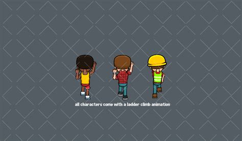 Man Character Asset Pack Game Asset Packs