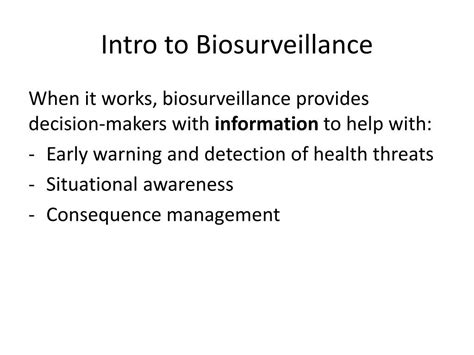Ppt Biosurveillance Powerpoint Presentation Free Download Id5798450