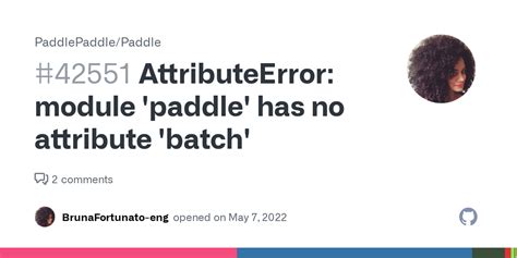 Attributeerror Module Paddle Has No Attribute Batch · Issue 42551 · Paddlepaddlepaddle
