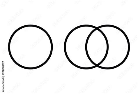 Intersecting Overlapping Circles Rings Element Simple Overlapping