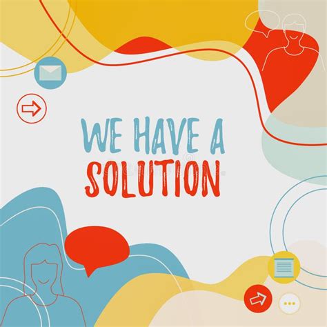 Text Caption Presenting We Have A Solution Internet Concept Presenting