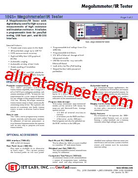Datasheet PDF IET Labs Inc