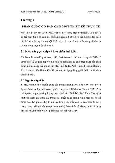 Kien Truc Co Ban Cua Stm32 Arm Cortex M3 PDF