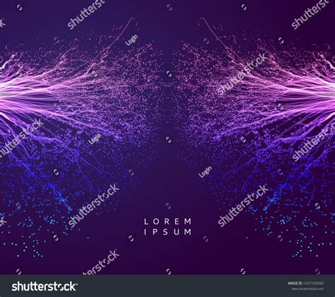 Dynamic Emitted Particle Array Abstract Background
