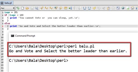 Perl Decision Making Statements And Loops ~ Balas Trainee Portal