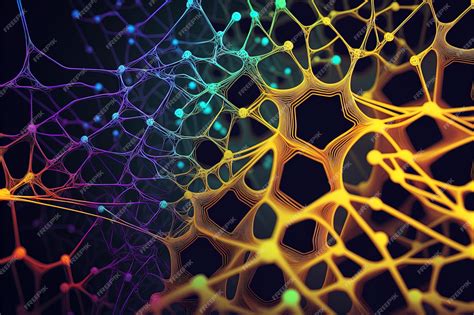 Premium Photo Biological Neural Network Background With Layers Of