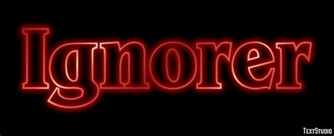 Ignorer Effet De Texte Et Design De Logos Mot