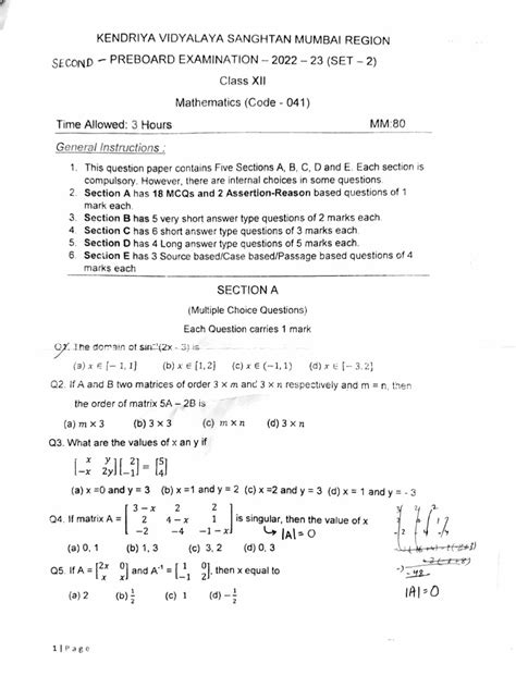Maths Pb 2 Pdf Euclidean Vector Matrix Mathematics