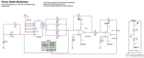 Pulse Width Modulator Spice Simulation Youspice