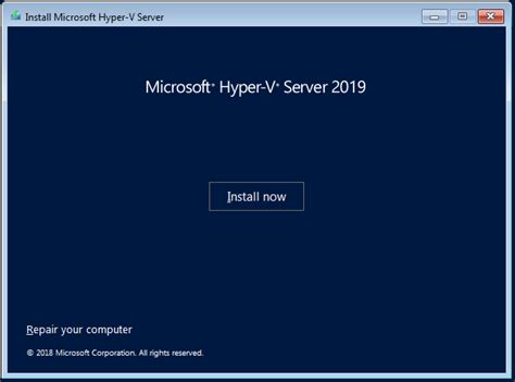 How To Install Hyper V 2019 Server Core