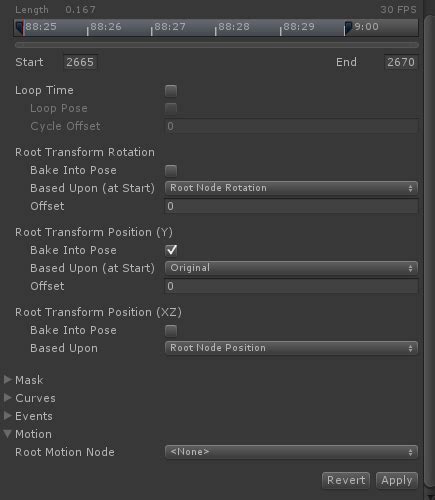 No Root Transform Rotation Or Position Option Available In Fbx Inspector Unity Engine Unity