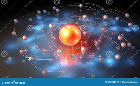 Nucleus Atomic Model Stock Illustration Illustration Of Nature 321082275