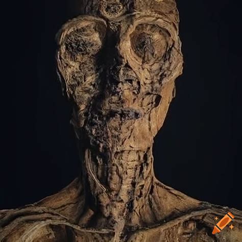 Fossilized Human Body On Craiyon