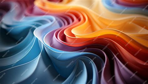 Free Photo Abstract Backdrop With Smooth Flowing Wave Pattern In