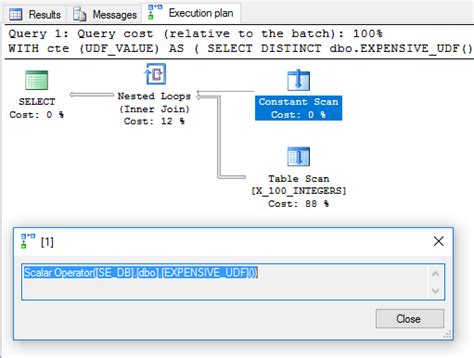 Sql Server How Can I Force A Scalar Udf To Be Evaluated Just Once In