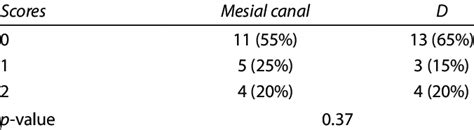 Presence Or Absence Of Voids In Both The Canals Download Scientific
