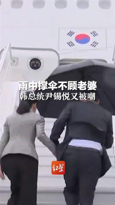 尹锡悦独自撑伞不顾老婆淋雨被嘲尹锡悦新浪新闻