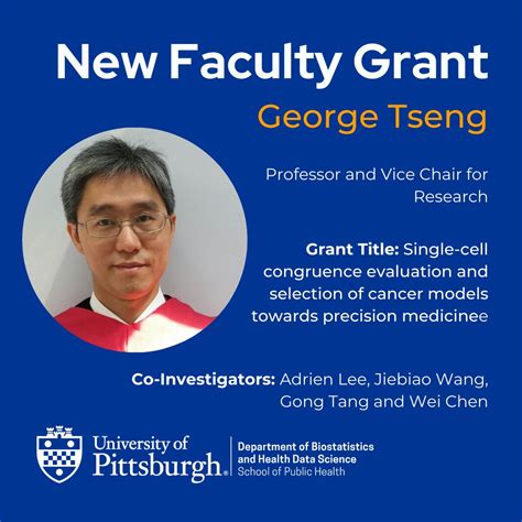 Dr George Tseng In Collaboration With Dr Adrian Lee As The Contact Pi Has Received An R01