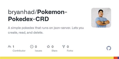 GitHub Bryanhad Pokemon Pokedex CRD A Simple Pokedex That Runs On