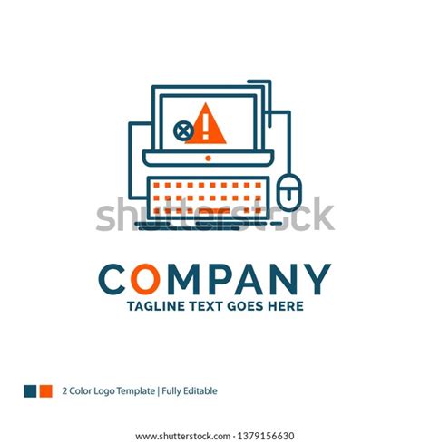 Computer Crash Error Failure System Logo Stock Vector Royalty Free Shutterstock