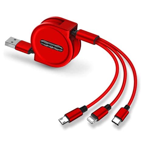 In Intrekbare Oplaadkabel Iphone Lightning Usb C Micro Usb Stuff Enough Be