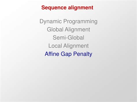Ppt Sequence Alignment And Dynamic Programming Powerpoint