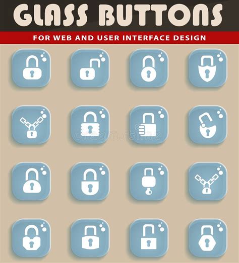 Lock Icons Set Stock Illustration Illustration Of Internet 88507246