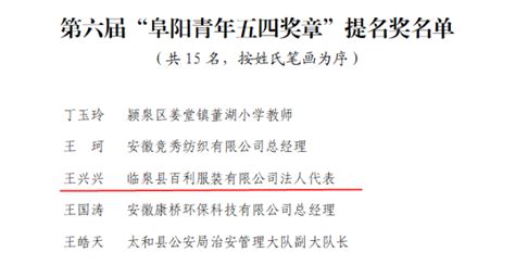 第六届阜阳青年五四奖章揭晓 快来看看临泉哪些集体和个人上榜 腾讯新闻