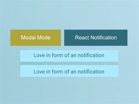 React Notification And Modal Example