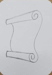 How To Draw A Scroll Step By Step Art By Ro