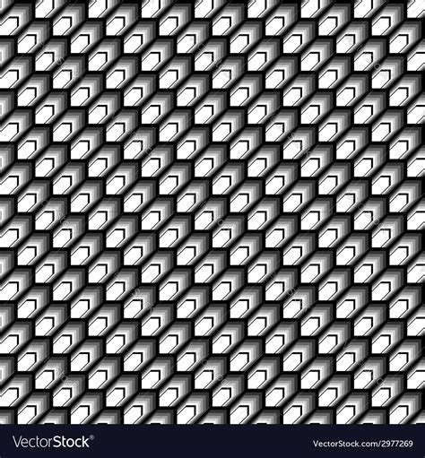 Design Seamless Monochrome Hexagon Pattern Vector Image
