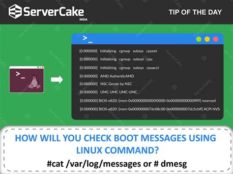 How Will You Check Boot Messages Using Linux Command Servercake
