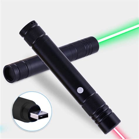 USB Rechargeable Red Lasers Green Laser Pointer Pen High Power Beam Sight For Hunting Camping