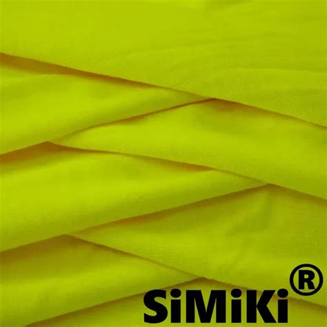 230gsm Modacrylic Cotton Hi Vis Flame Retardant Interlock Knitted