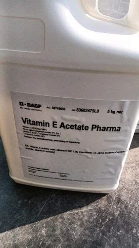 Vitamin E Acetate Liquid Bp Usp Ip Basf At Rs 1800 Kg Tocopheryl Acetate In Delhi Id
