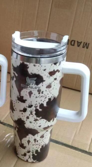 ₩32377에서 핸들 절연 텀블러 뚜껑이있는 새로운 40oz 머그잔 텀블러 로고가있는 밀짚 스테인레스 스틸 커피 용어 컵