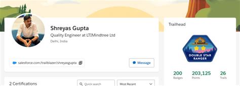 Shreyas Gupta On Linkedin Salesforce Trailhead Trailblazer