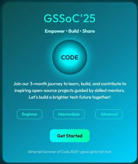 Gssoc25 Girlscript Opensource Techforall Codingcommunity Campusambassador Womenintech