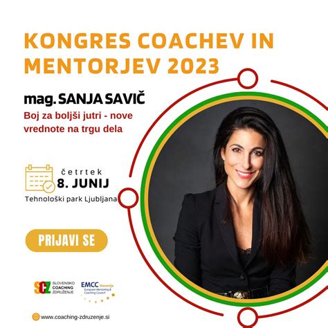Slovensko Coaching ZdruŽenje Ki Je Del Globalne Mreže Emcc Global Organizira Kongres Coachev
