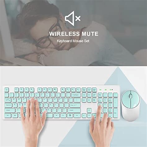 Wireless Keyboard And Mouse Tedgem 2 4ghz Full Size Keyboard And Mouse Combo 105 Keys For Pc